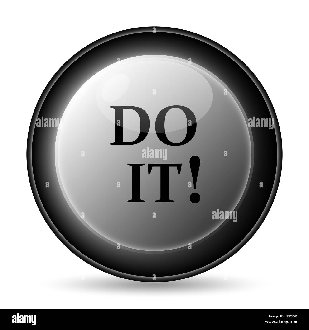Do it icon. Internet button on white background Stock Photo - Alamy