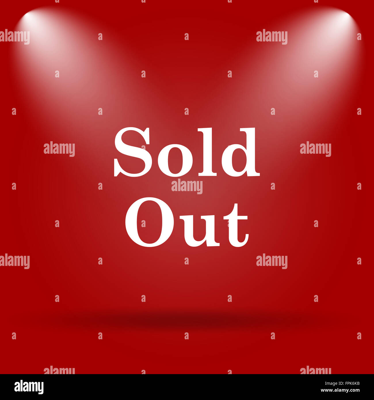 Sold 3d red sign hi-res stock photography and images - Alamy