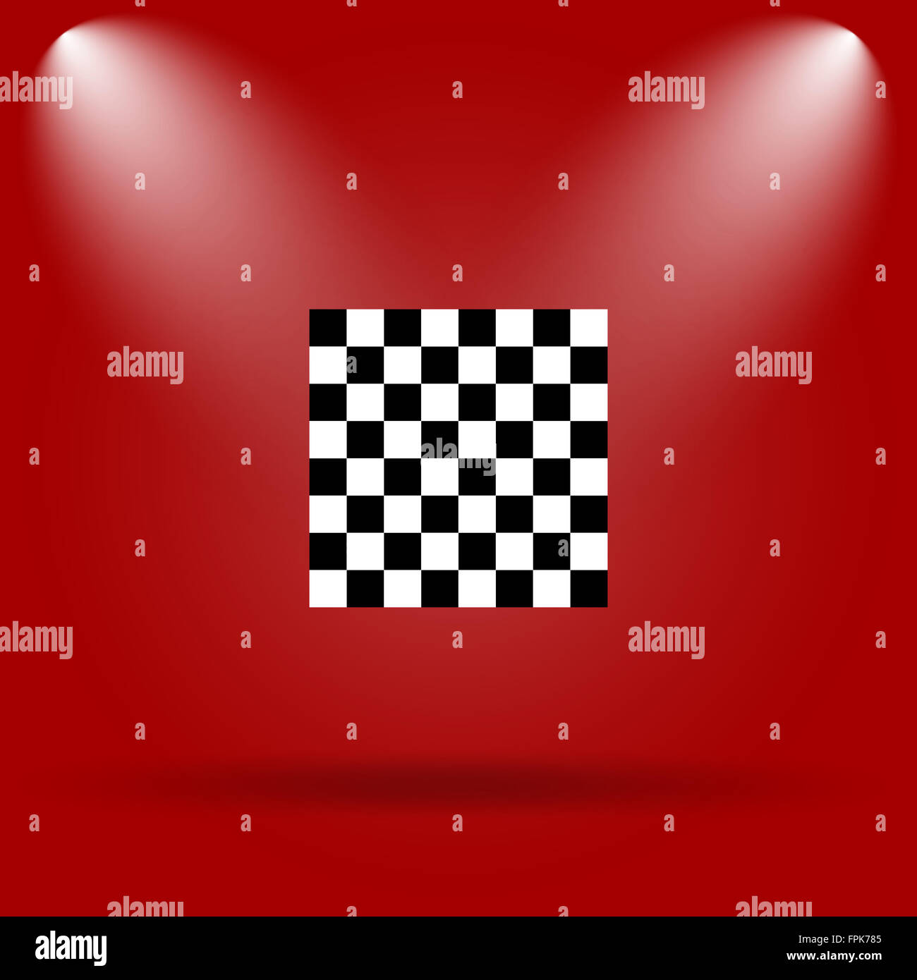 Finish flag icon. Flat icon on red background Stock Photo - Alamy