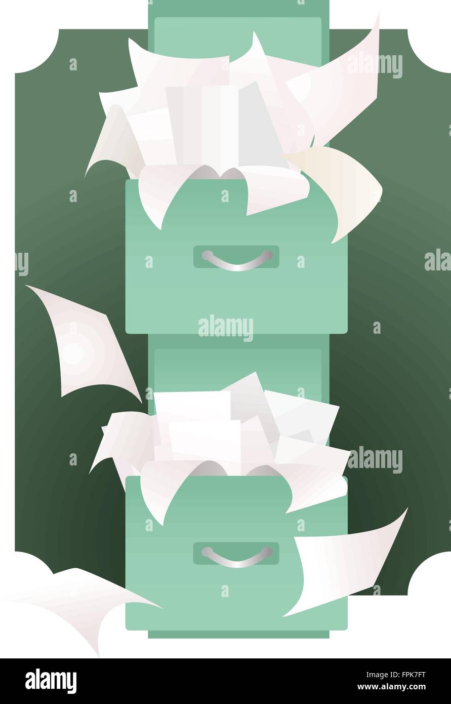 Overflowing office Stock Vector Images - Alamy