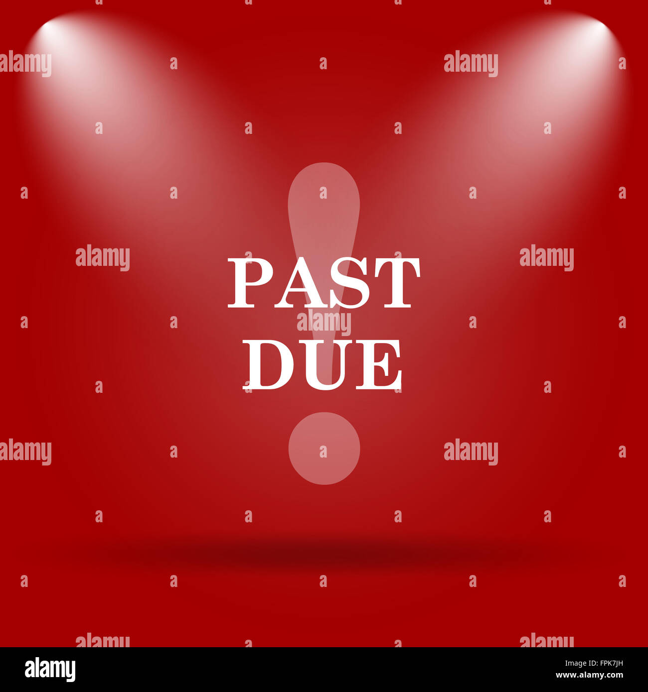 Past due red 3d hi-res stock photography and images - Alamy