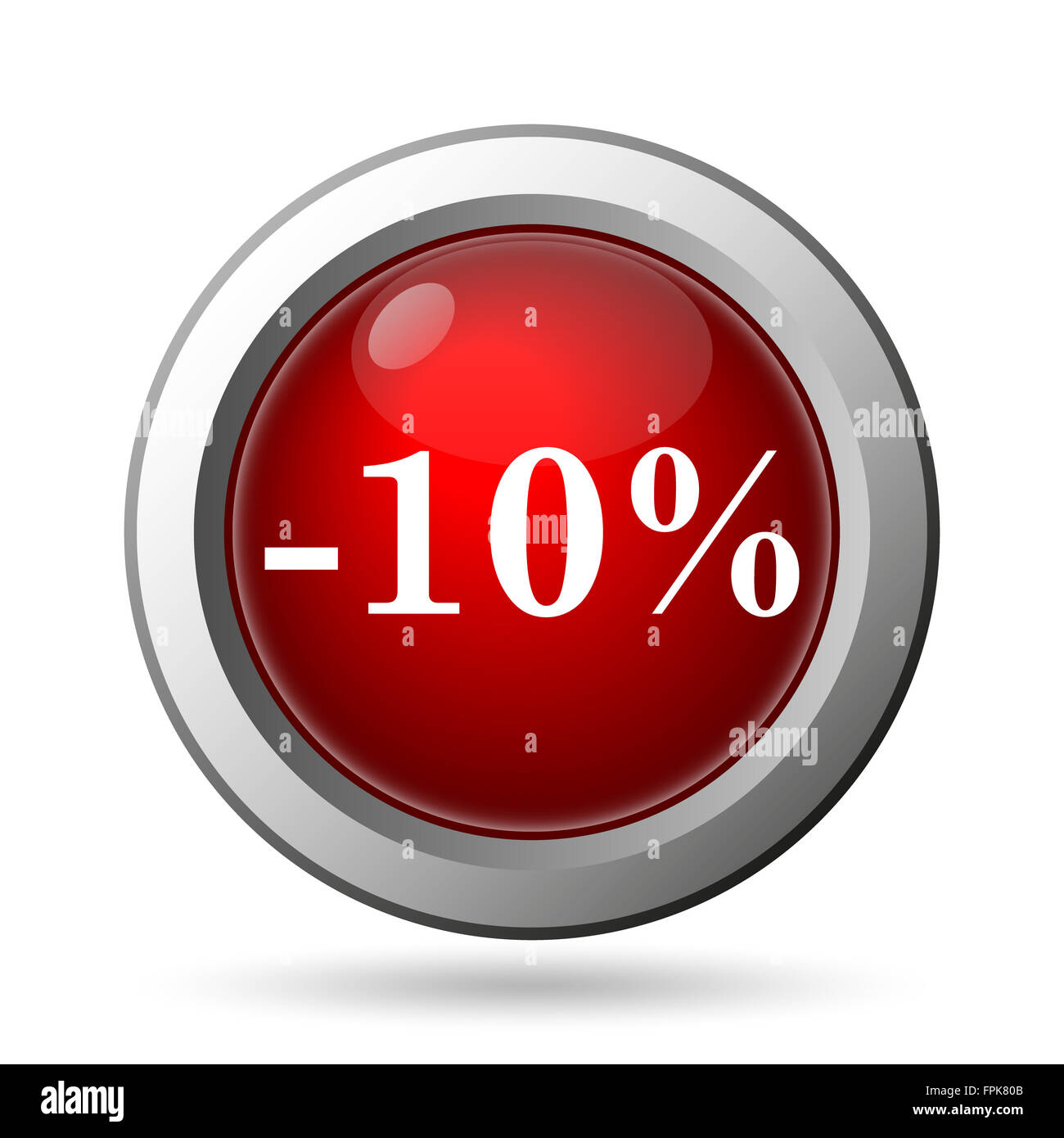 10 percent discount icon. Internet button on white background Stock ...