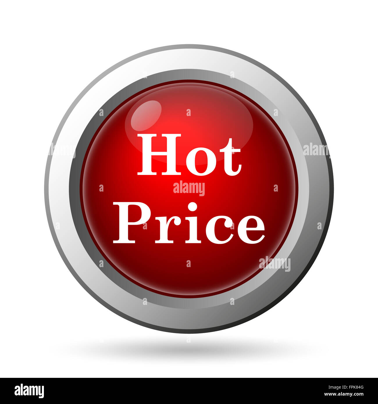 Hot price icon. Internet button on white background Stock Photo - Alamy