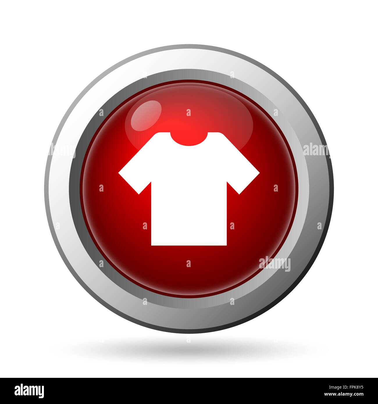 T-short icon. Internet button on white background Stock Photo - Alamy
