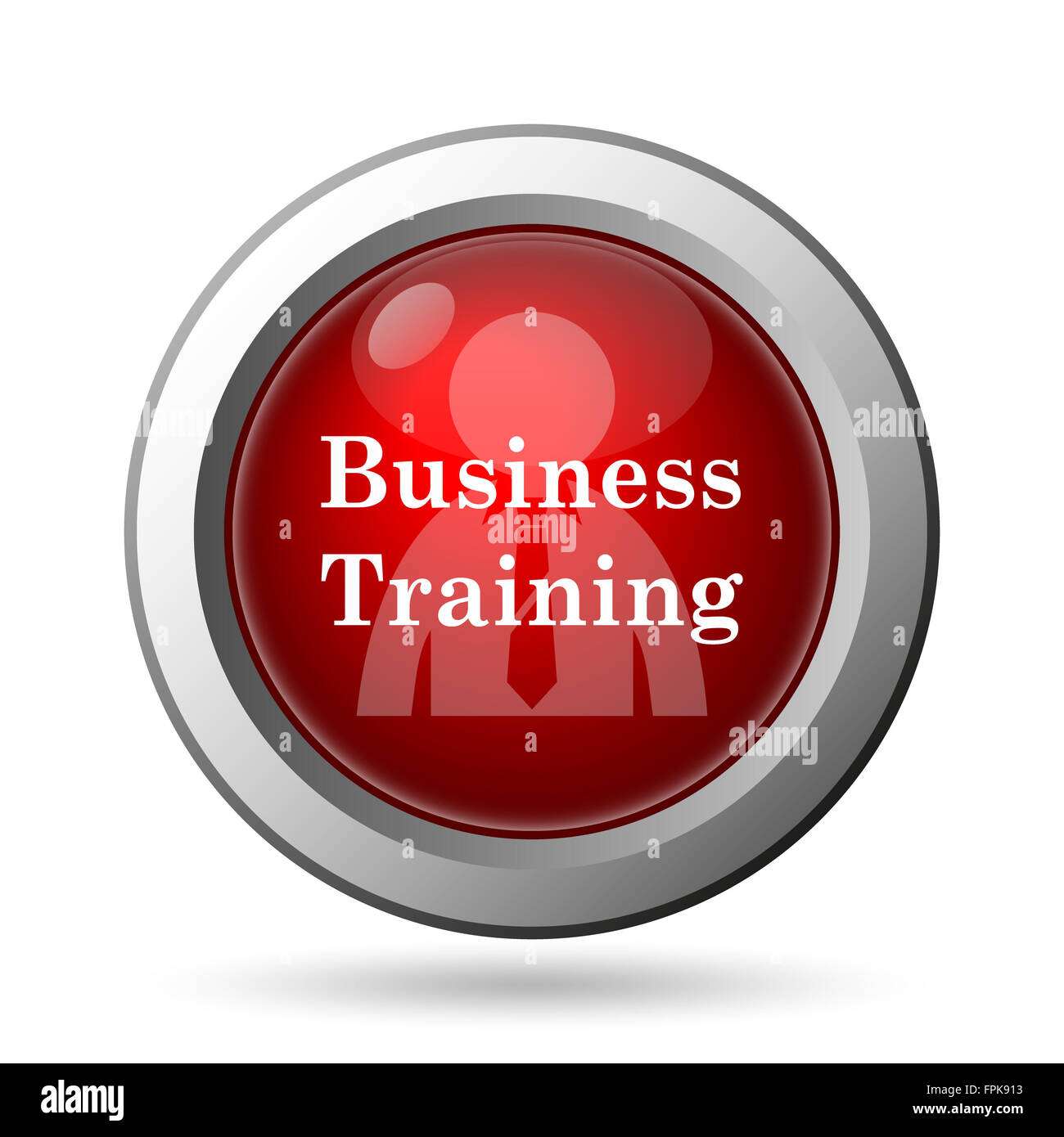 Business training icon. Internet button on white background Stock Photo ...