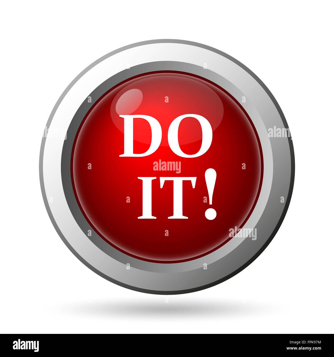 Do it icon. Internet button on white background Stock Photo - Alamy