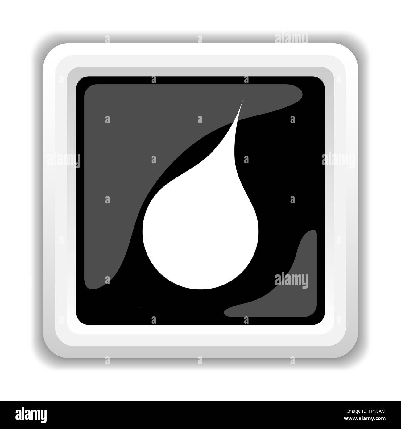 Rain icon. Internet button on white background Stock Photo - Alamy