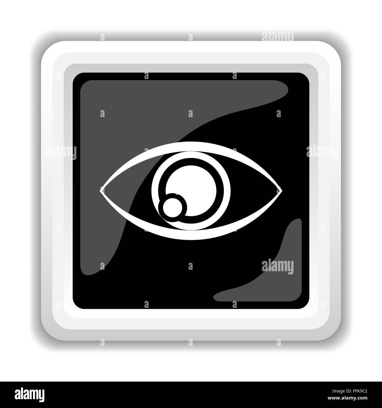 Eye icon. Internet button on white background Stock Photo - Alamy