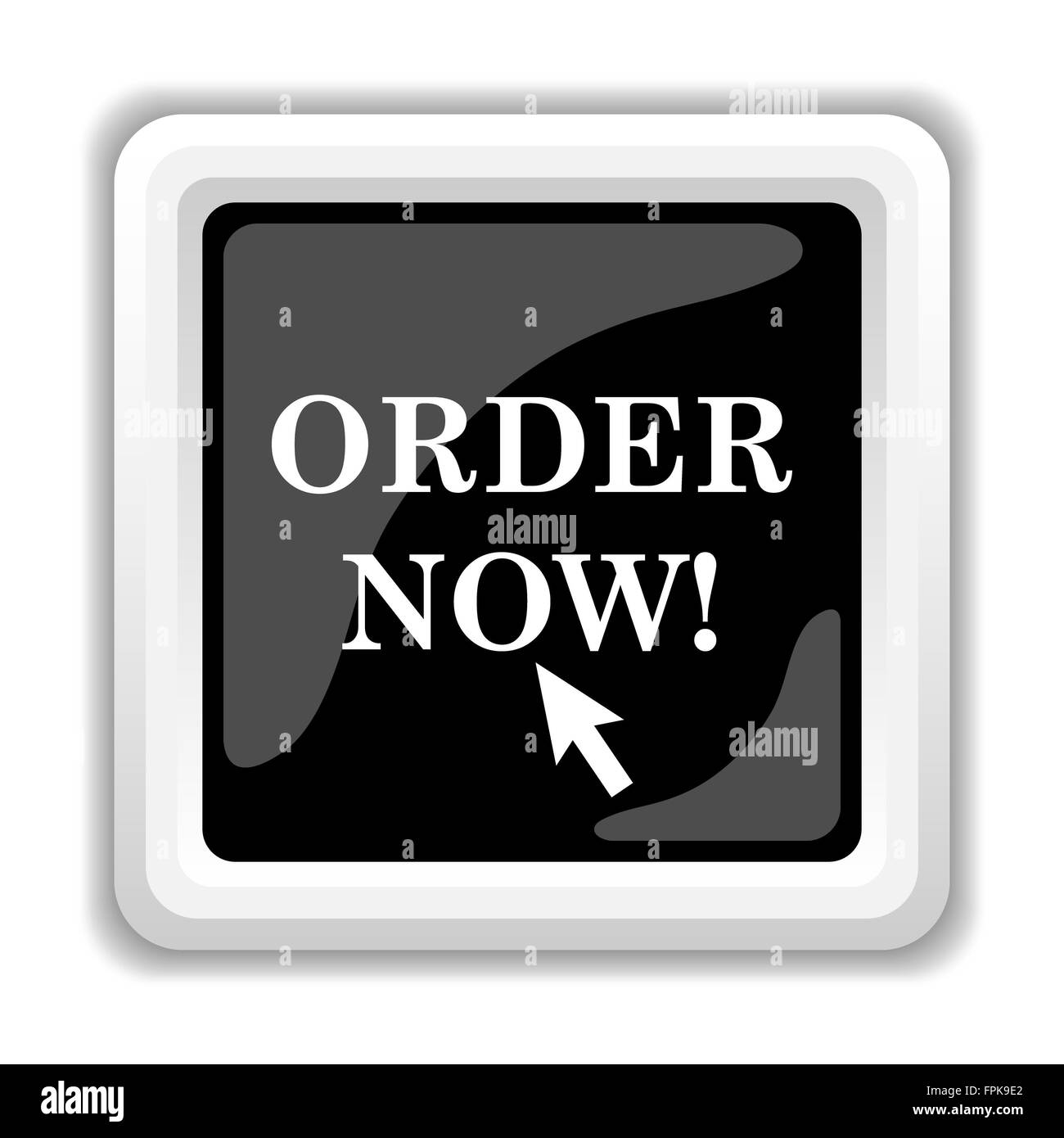 Order now icon. Internet button on white background Stock Photo - Alamy