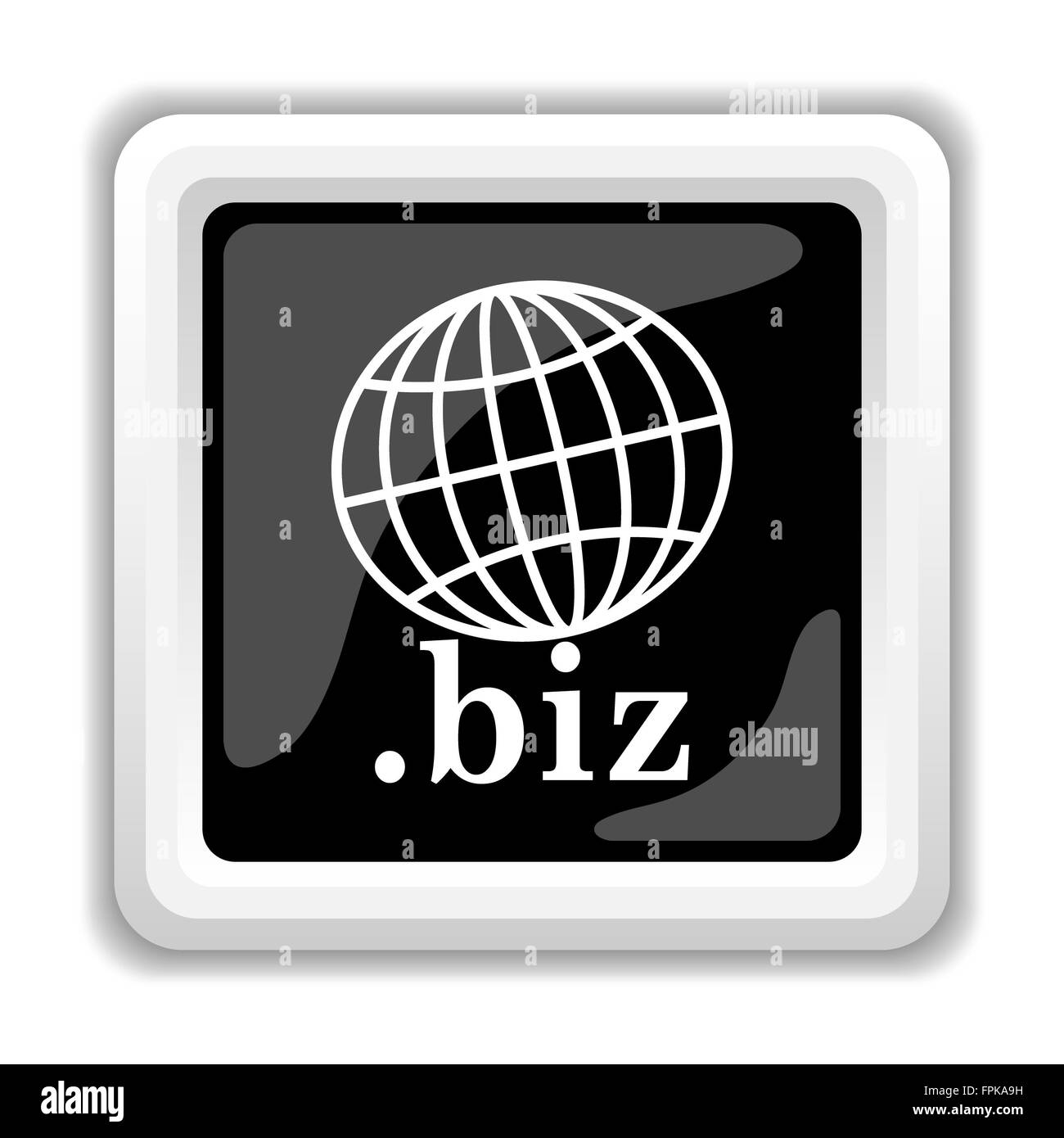 .biz icon. Internet button on white background Stock Photo - Alamy
