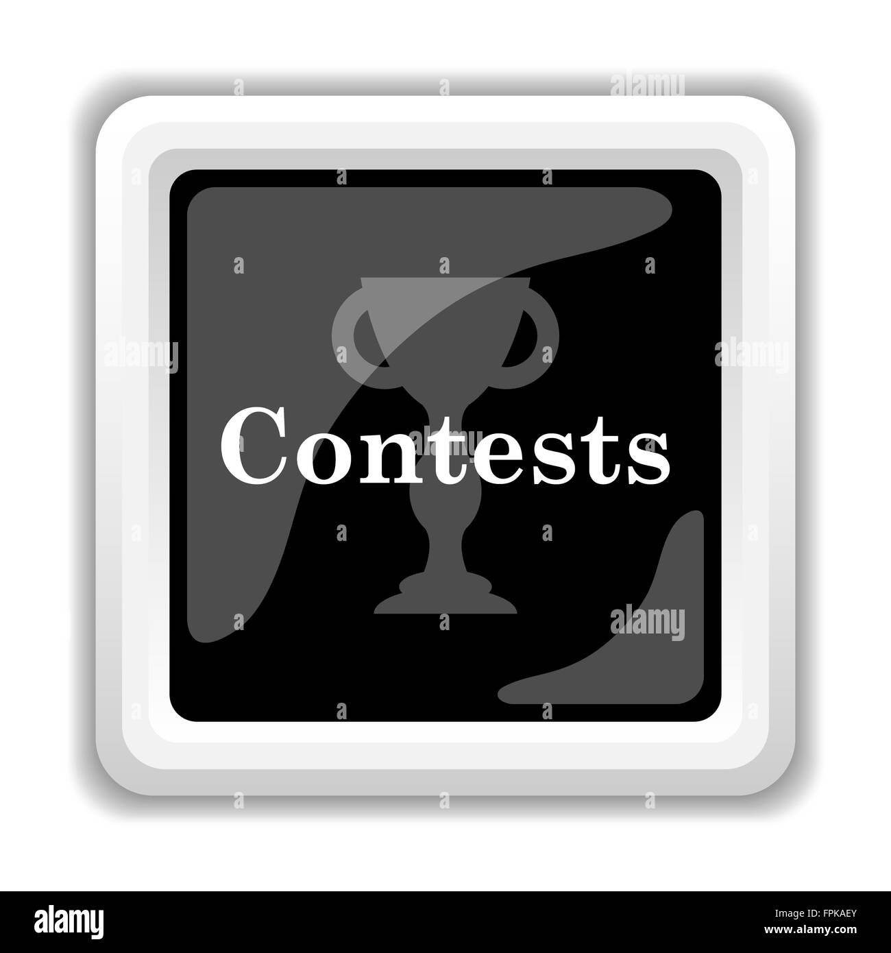 Contests icon. Internet button on white background Stock Photo - Alamy