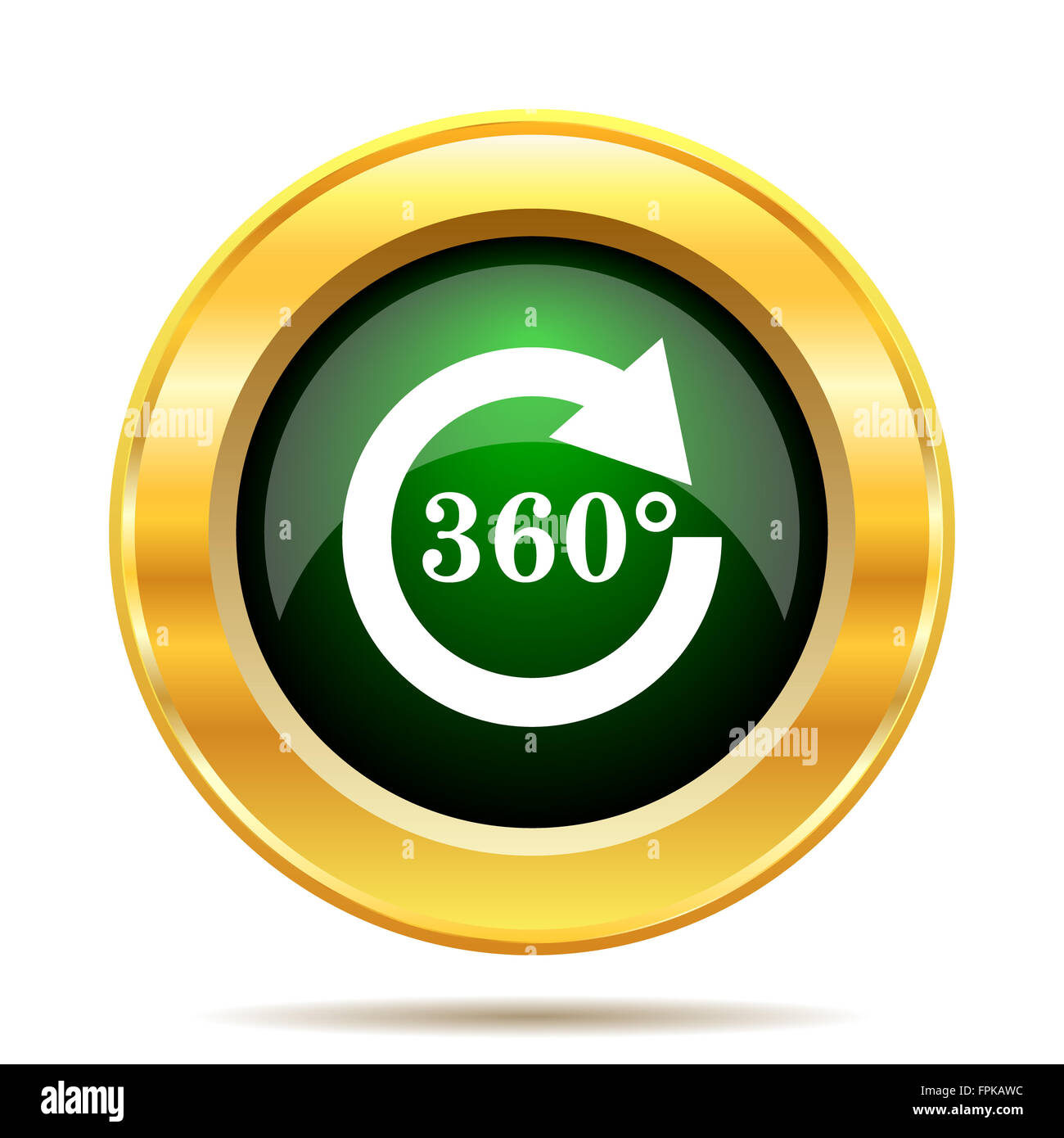 Reload 360 icon. Internet button on white background Stock Photo - Alamy