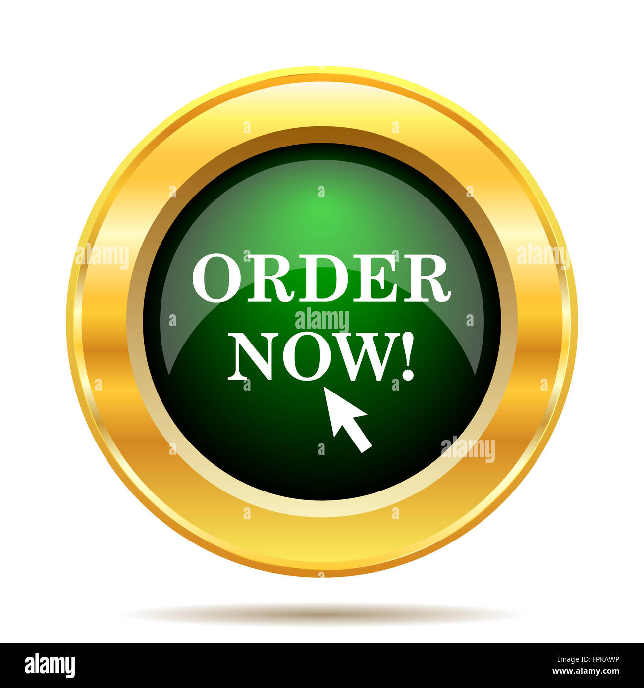 Order now icon. Internet button on white background Stock Photo - Alamy
