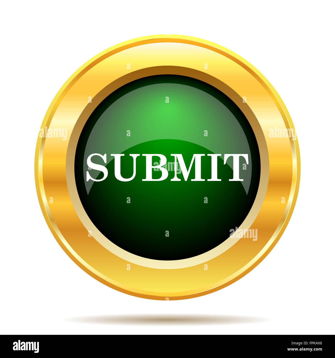 Submit icon. Internet button on white background Stock Photo - Alamy