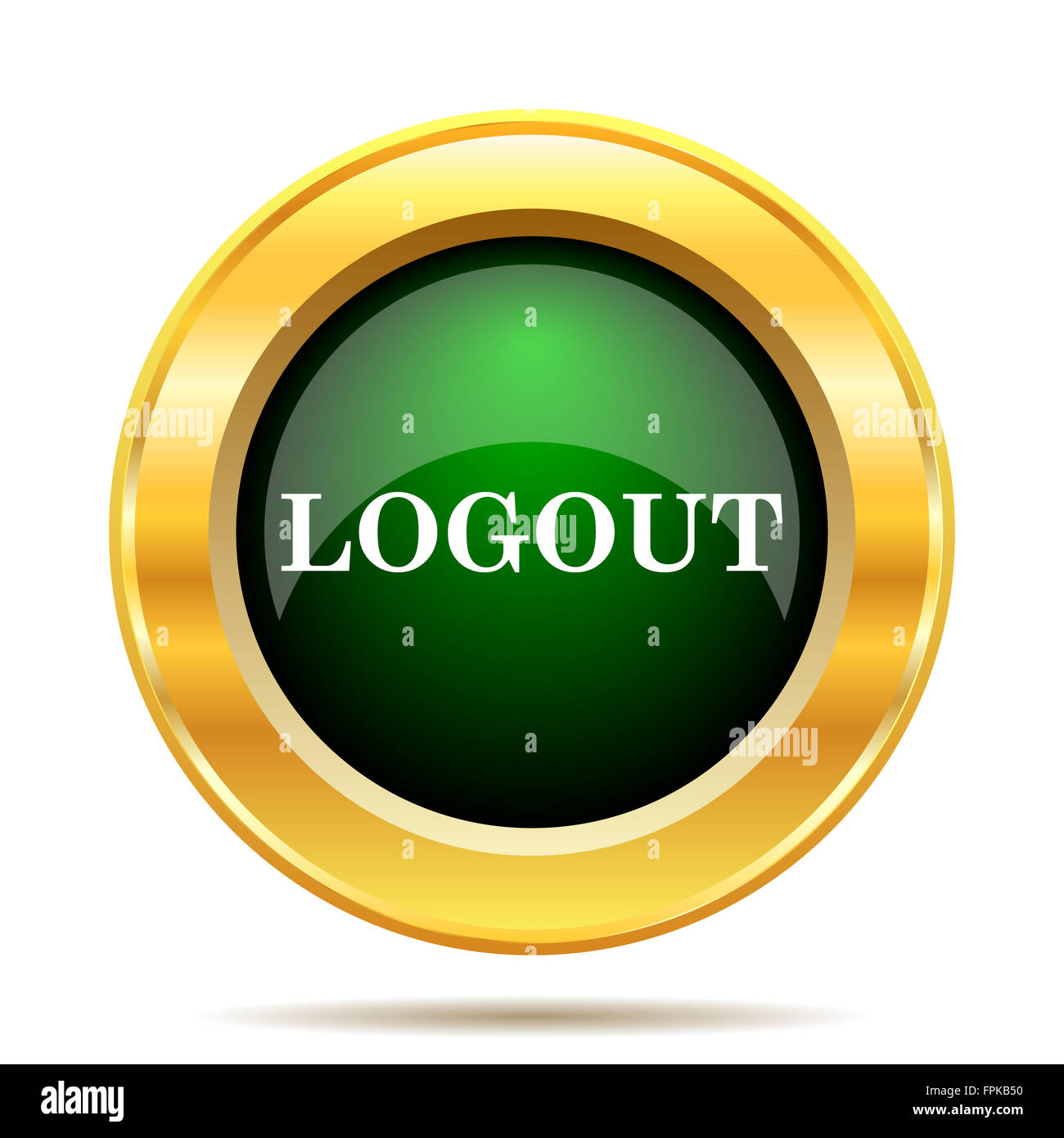 Logout icon. Internet button on white background Stock Photo - Alamy