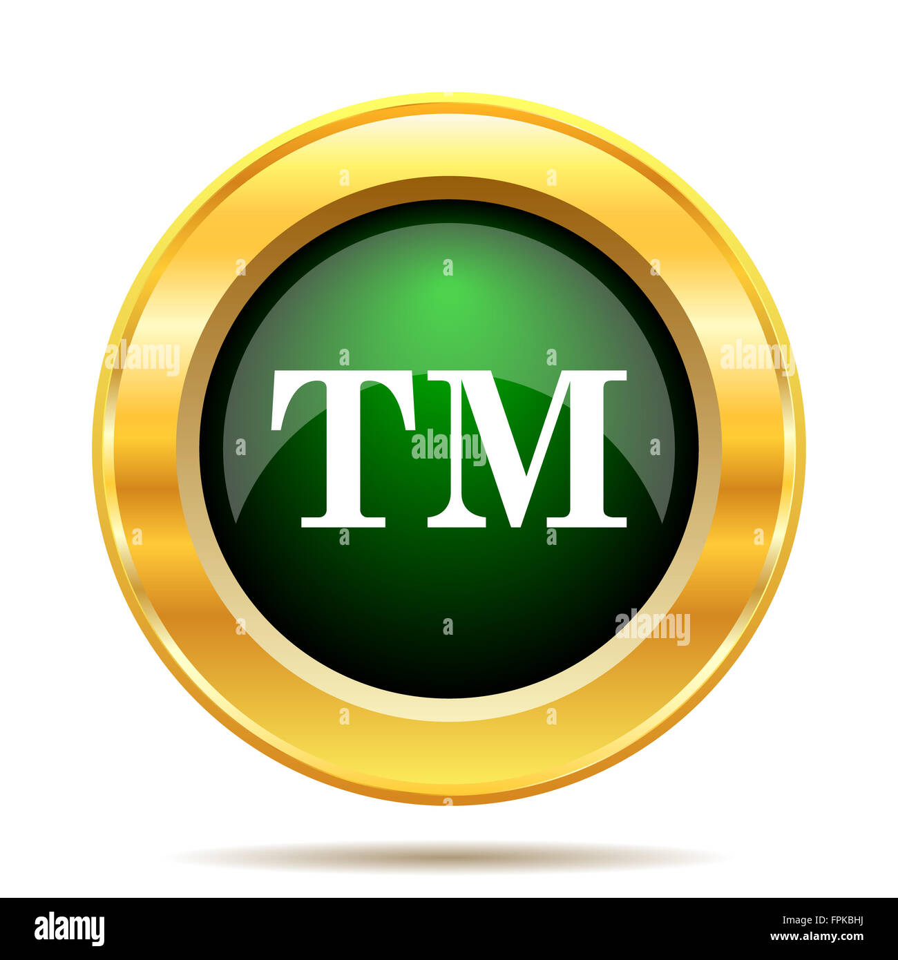 Trade mark icon. Internet button on white background Stock Photo - Alamy