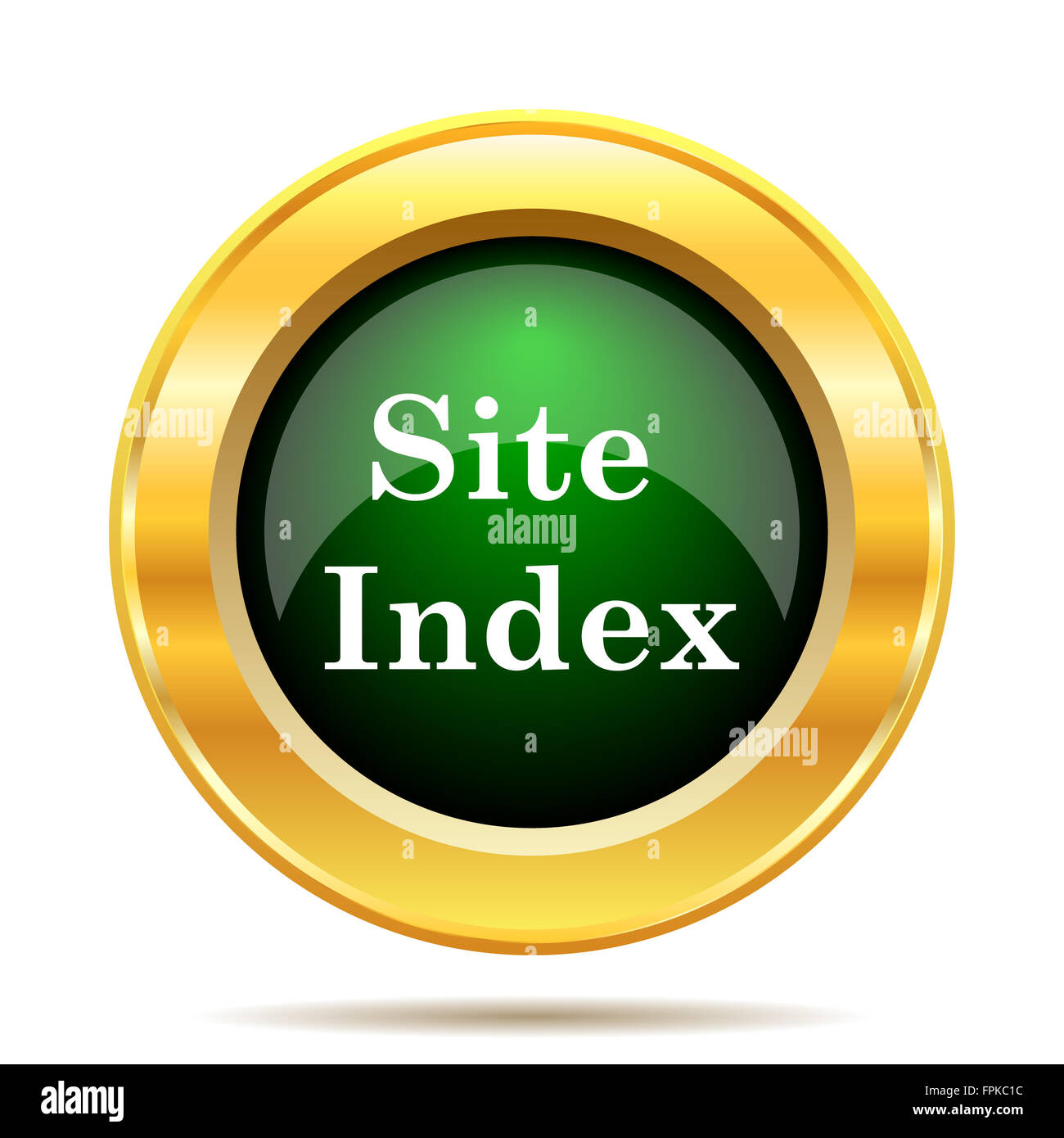 Site index icon. Internet button on white background Stock Photo - Alamy