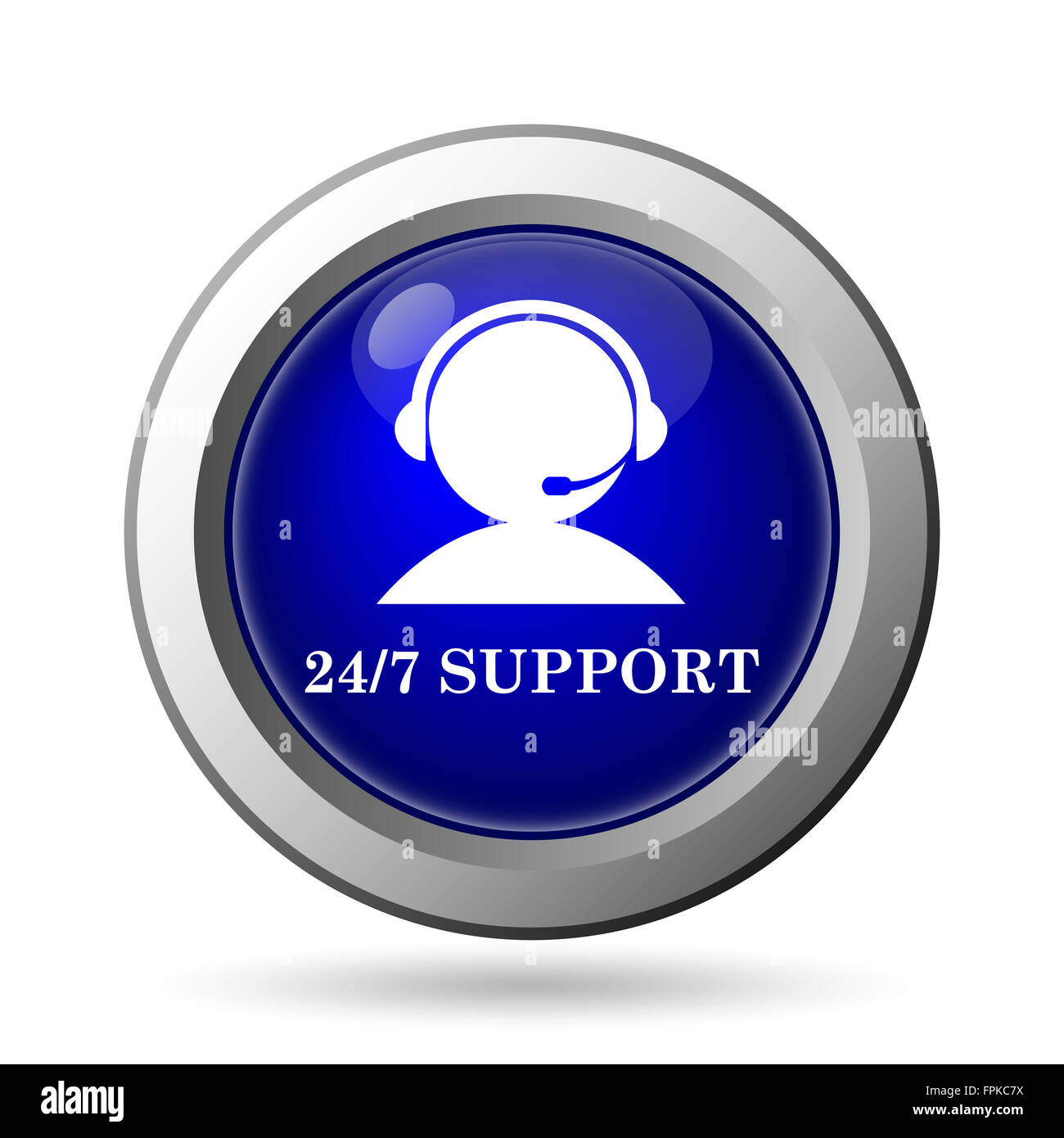24-7 Support icon Stock Photo - Alamy