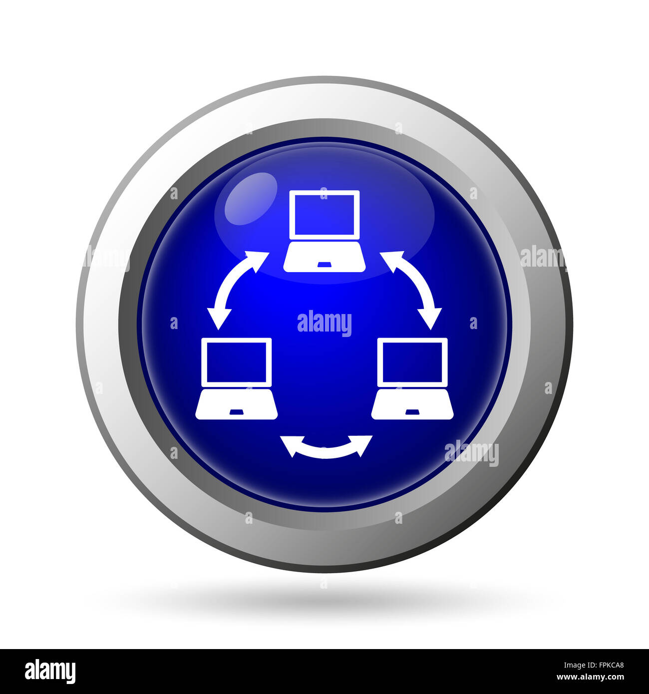 Computer network icon Stock Photo - Alamy