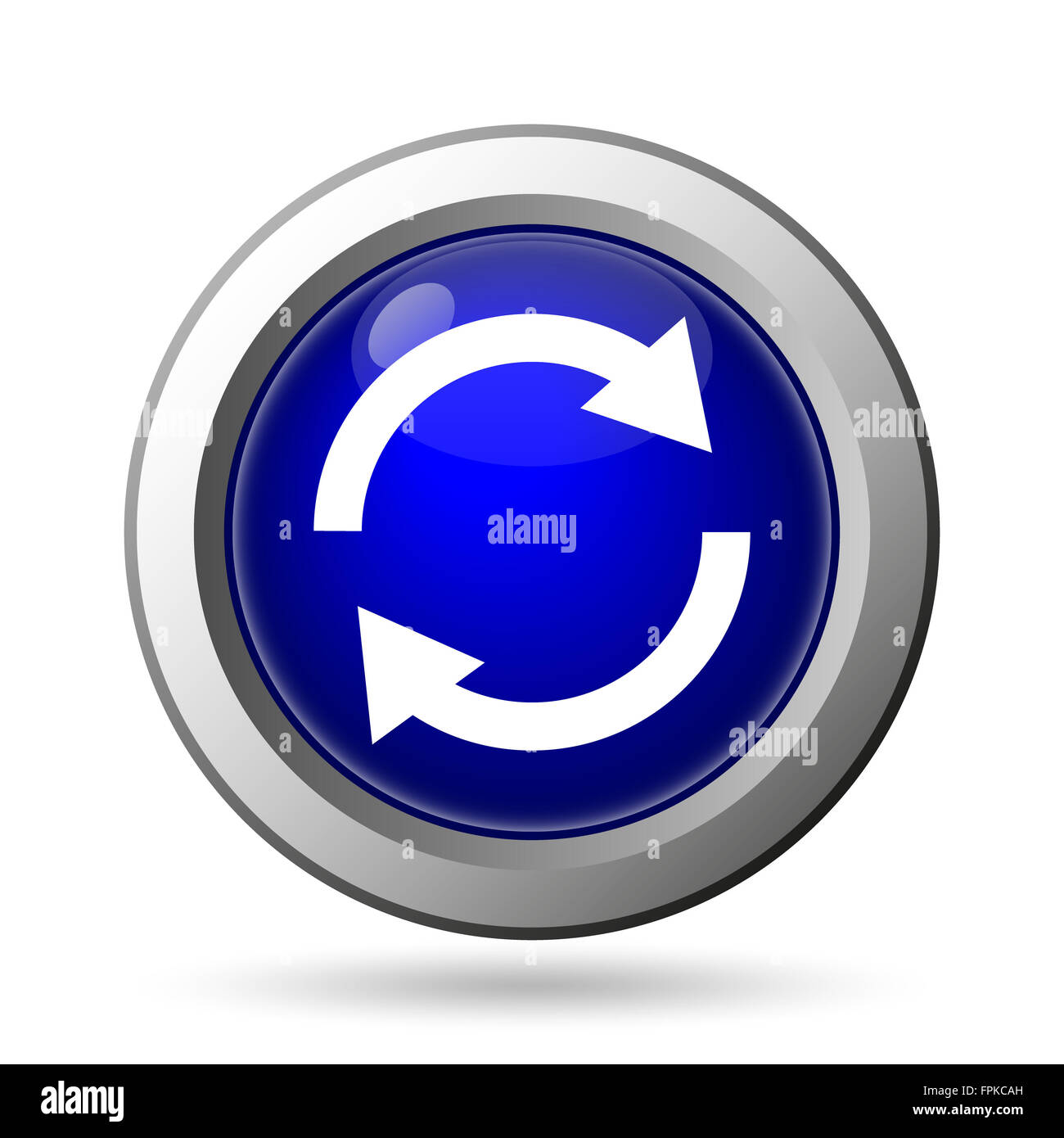 Reload two arrows icon Stock Photo - Alamy