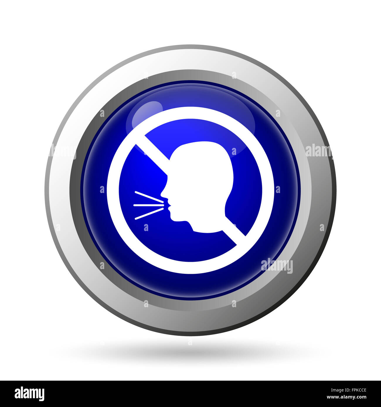 No talking icon Stock Photo - Alamy