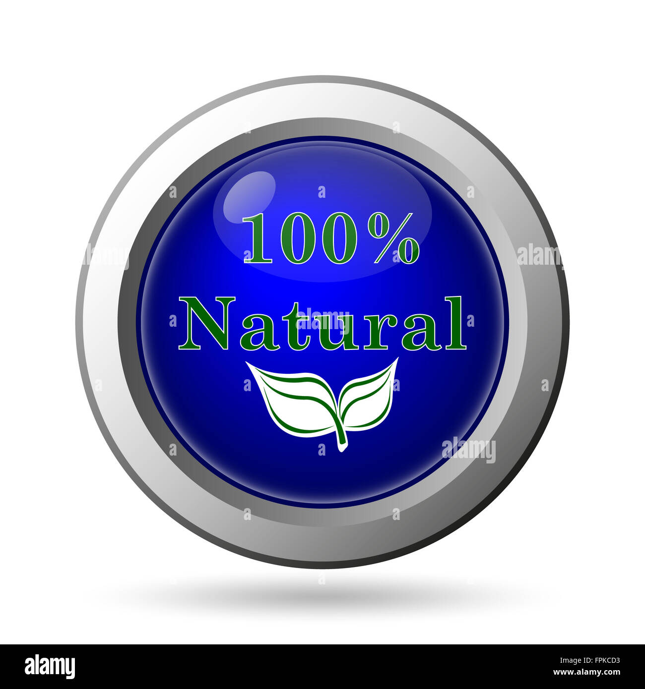 100 percent natural icon Stock Photo - Alamy