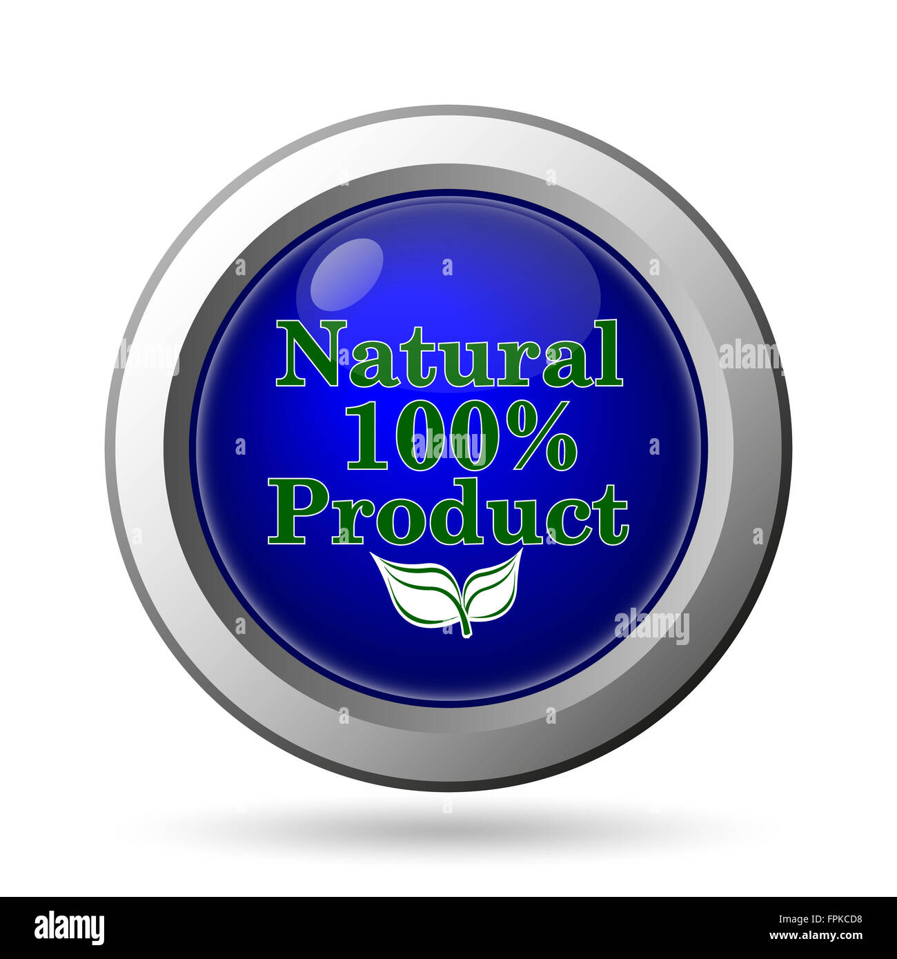 100 percent natural product icon Stock Photo - Alamy