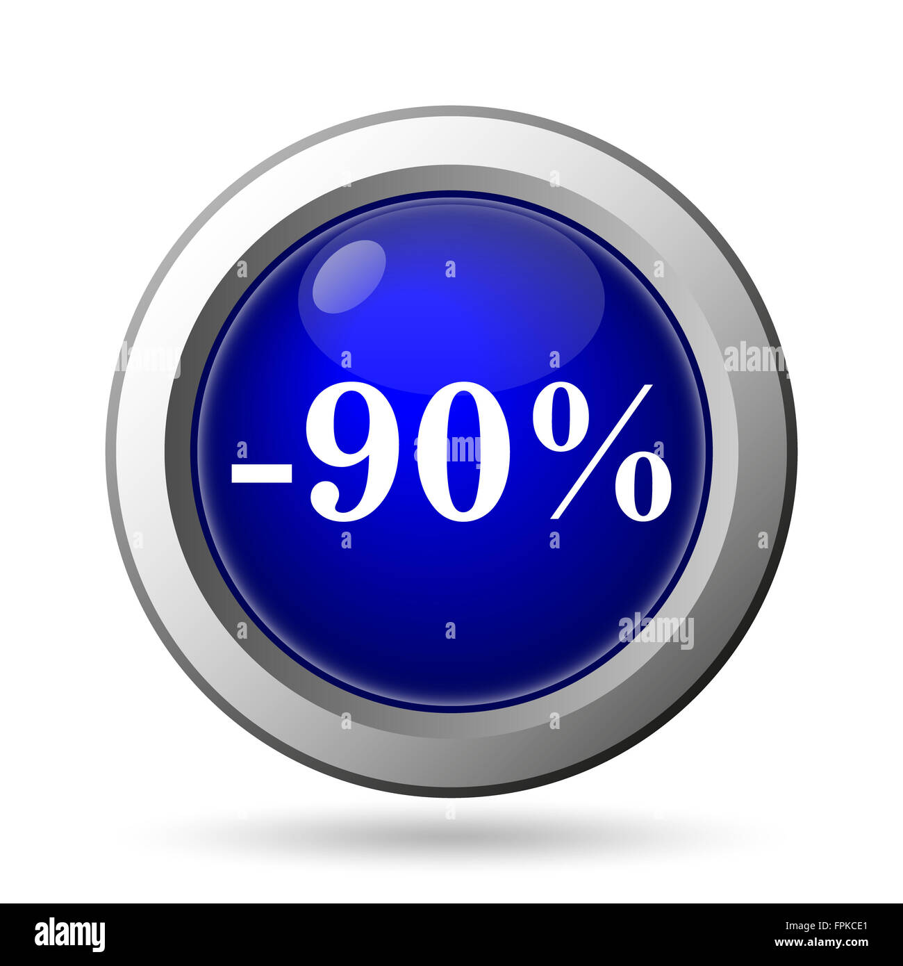 90 percent discount icon Stock Photo - Alamy