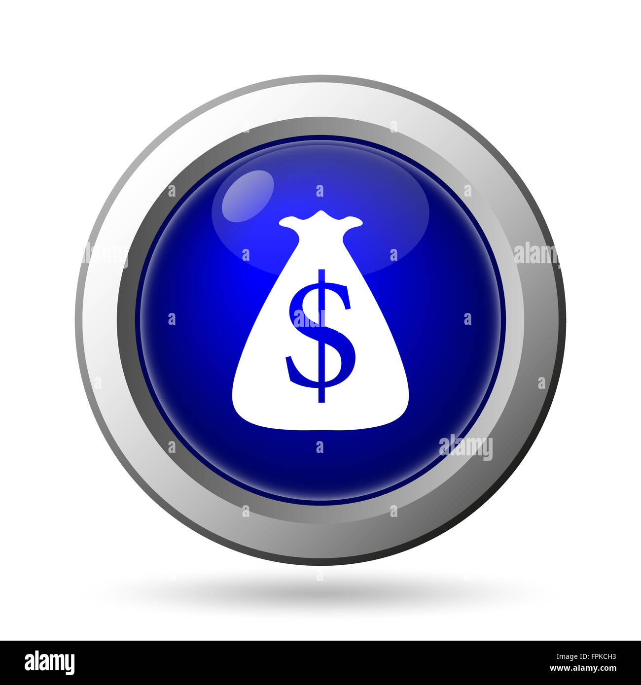 Dollar sack icon Stock Photo - Alamy