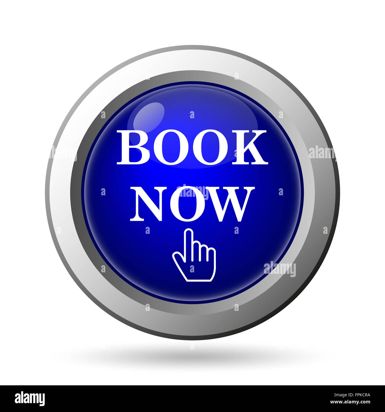 Book now icon Stock Photo - Alamy
