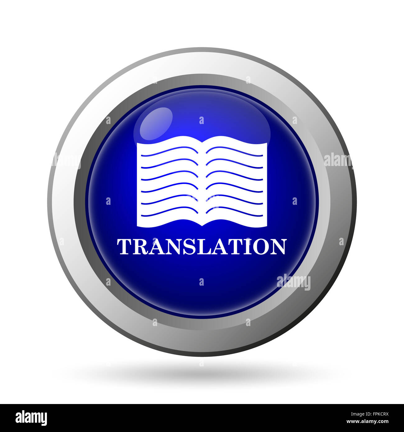 Translation book icon Stock Photo - Alamy
