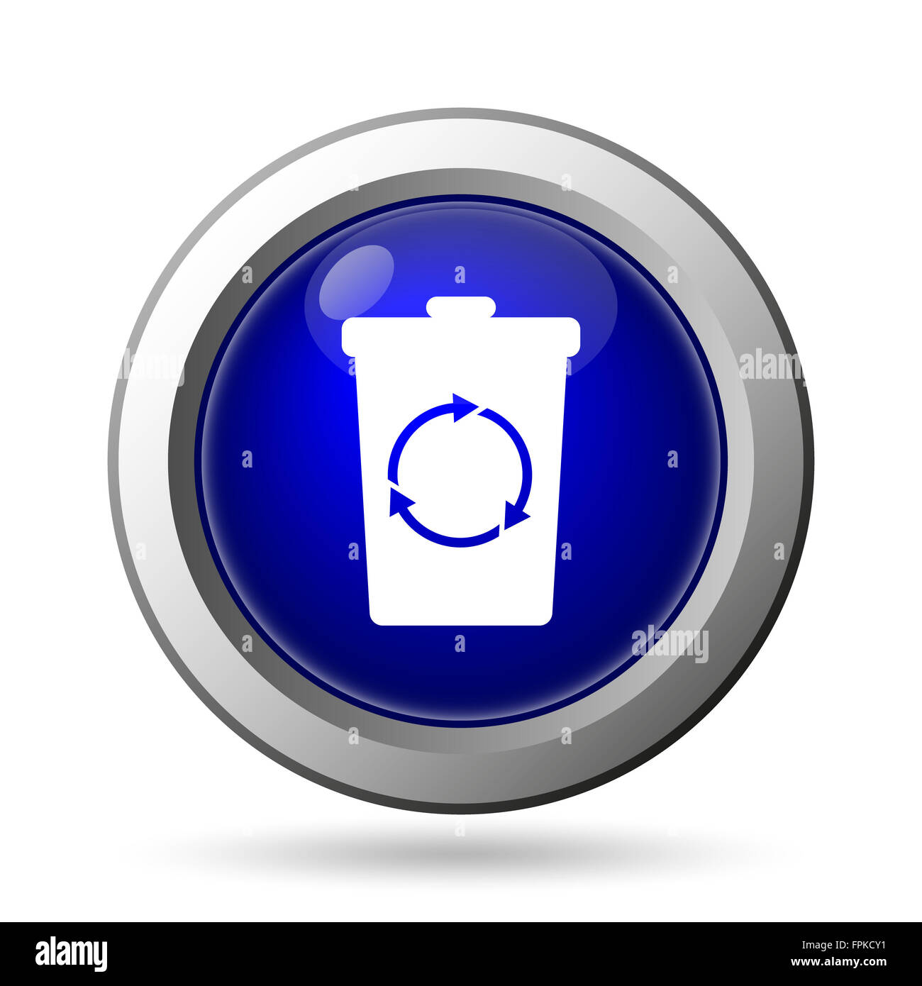 Recycle bin icon Stock Photo - Alamy