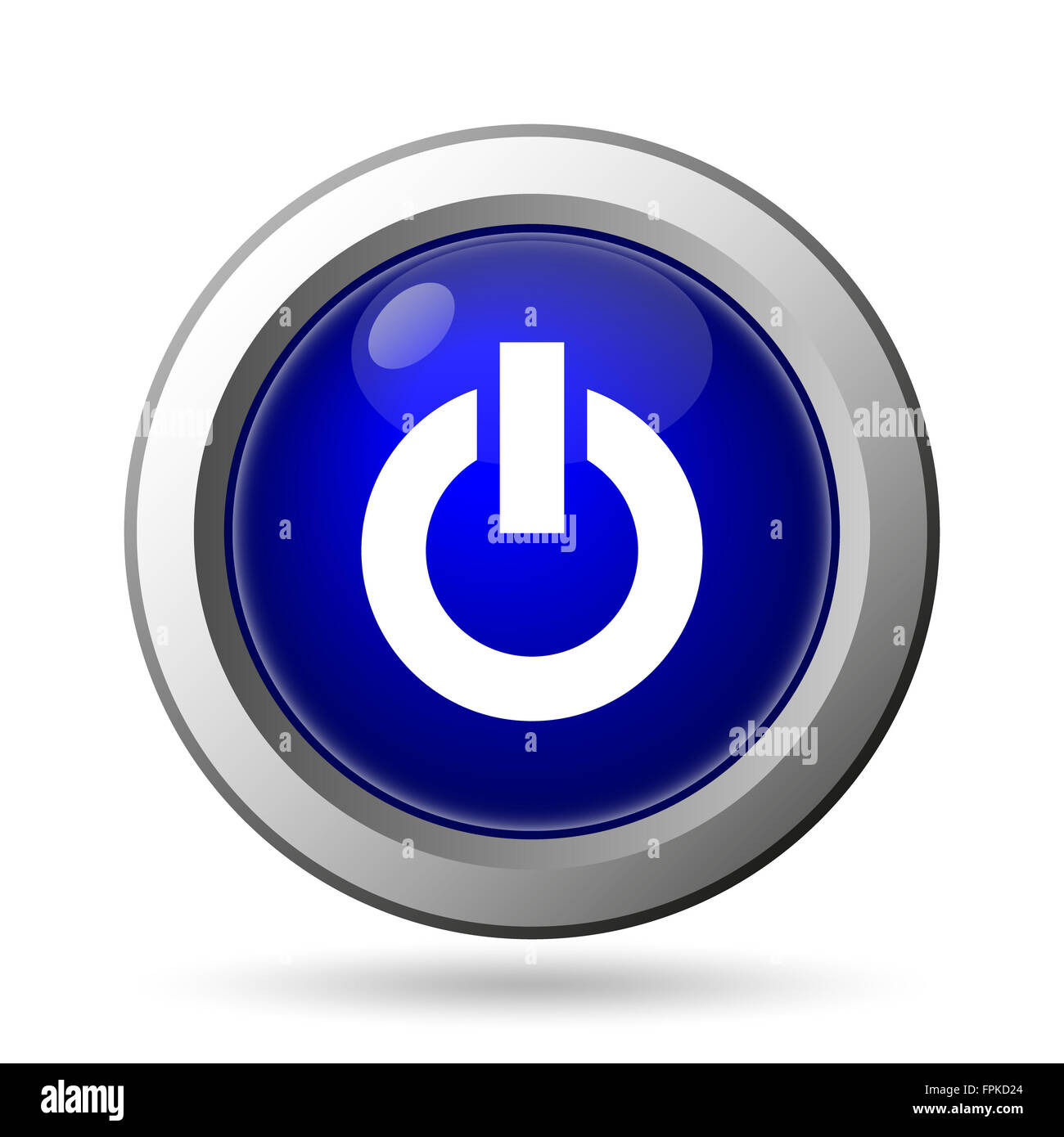 Power button icon Stock Photo - Alamy