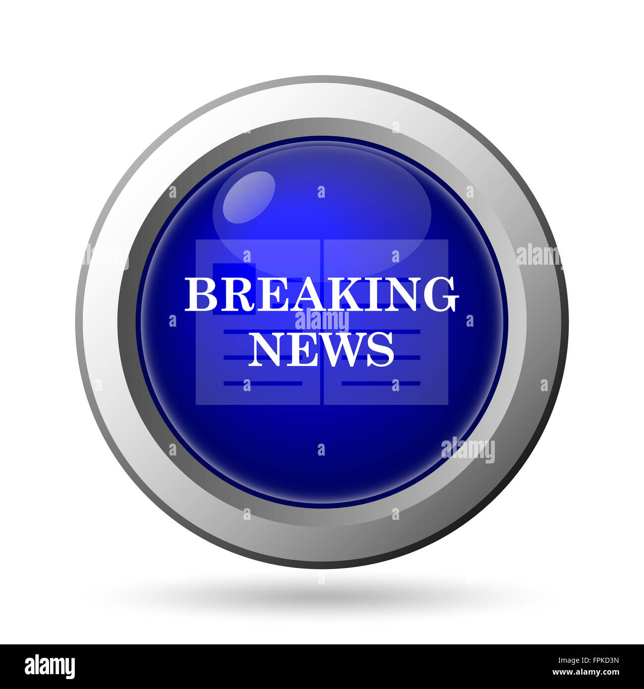 Breaking news icon Stock Photo - Alamy