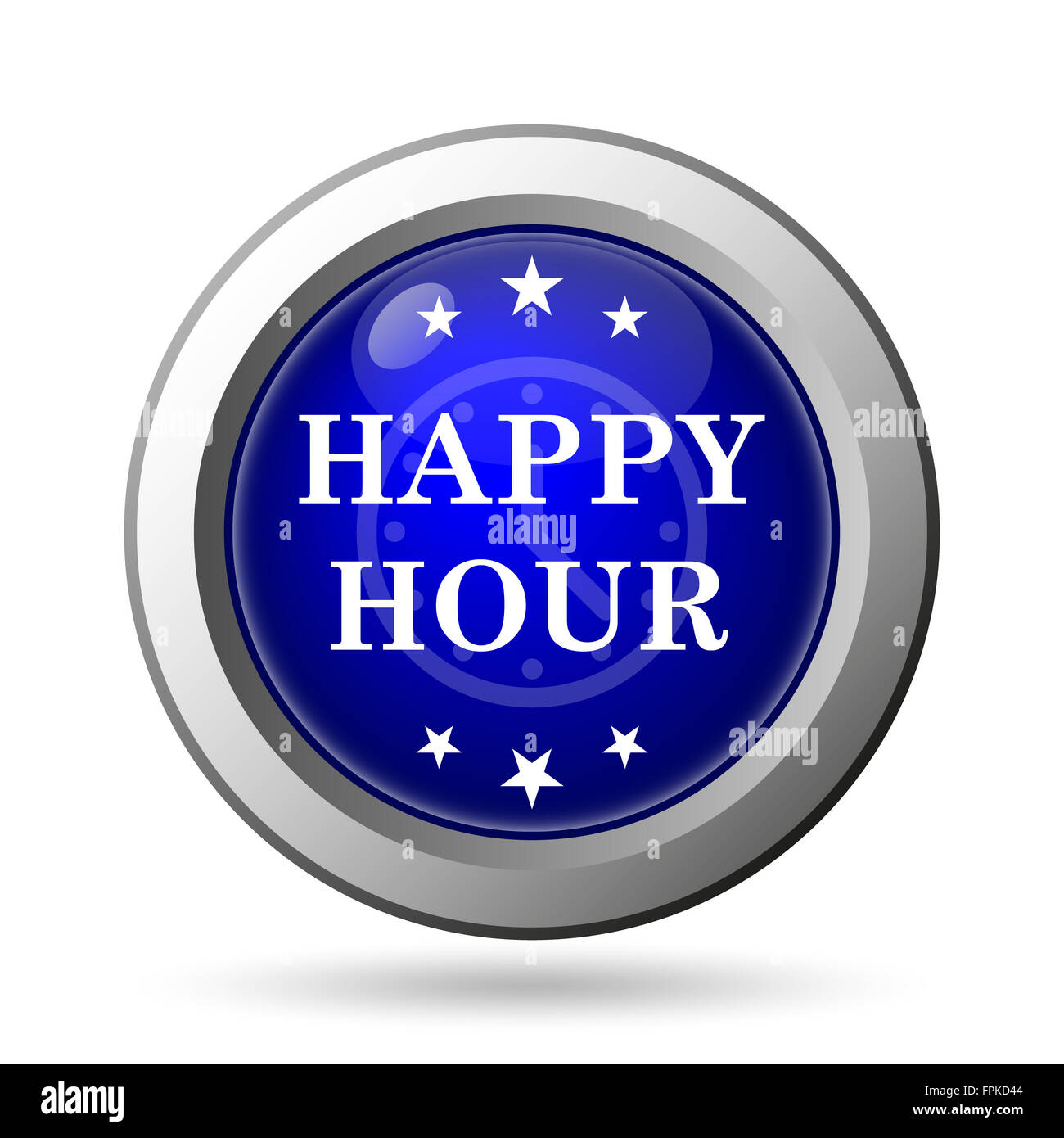 Happy hour icon Stock Photo - Alamy