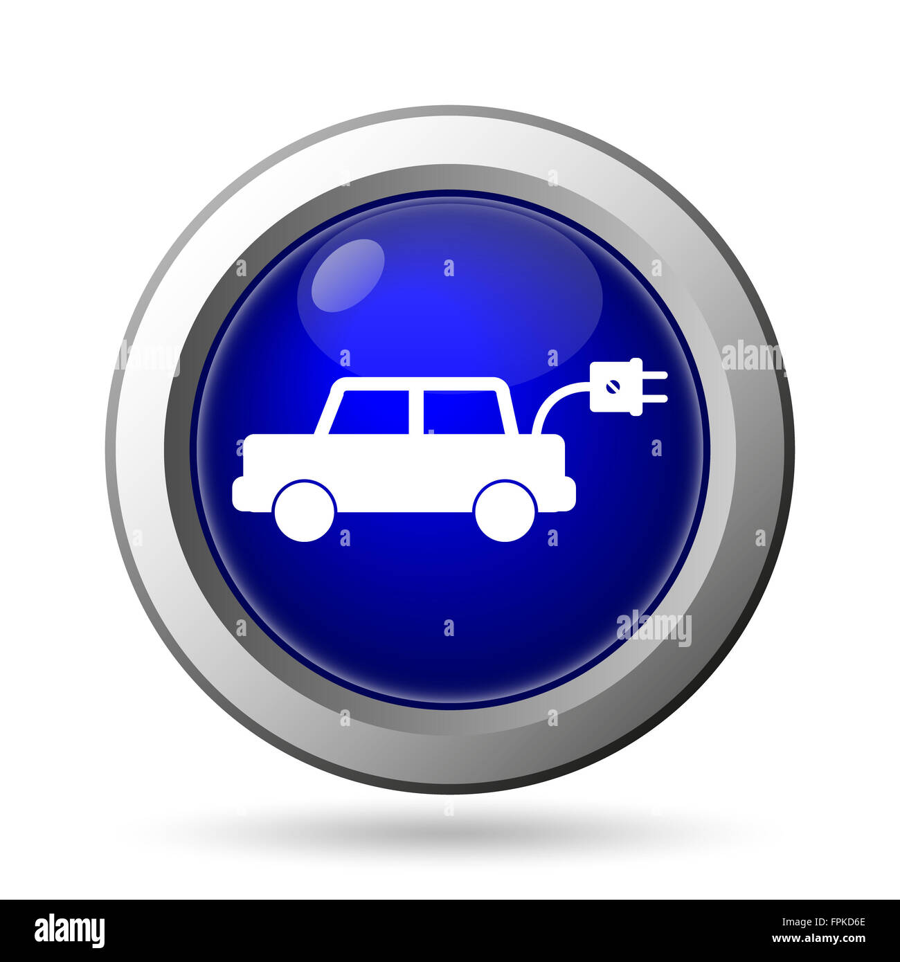 Electric car icon Stock Photo - Alamy