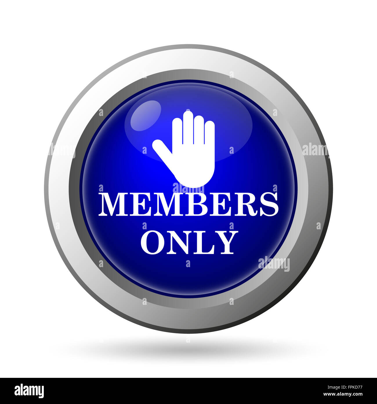 Members only icon Stock Photo - Alamy