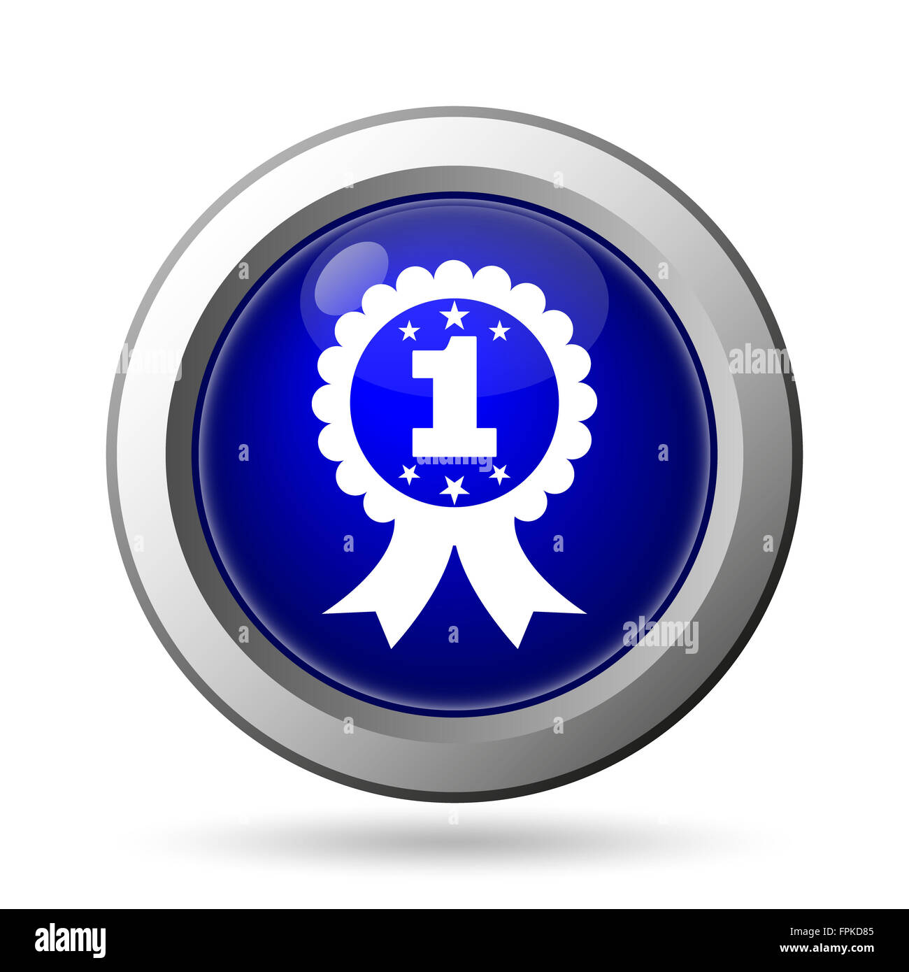 First prize ribbon icon Stock Photo - Alamy