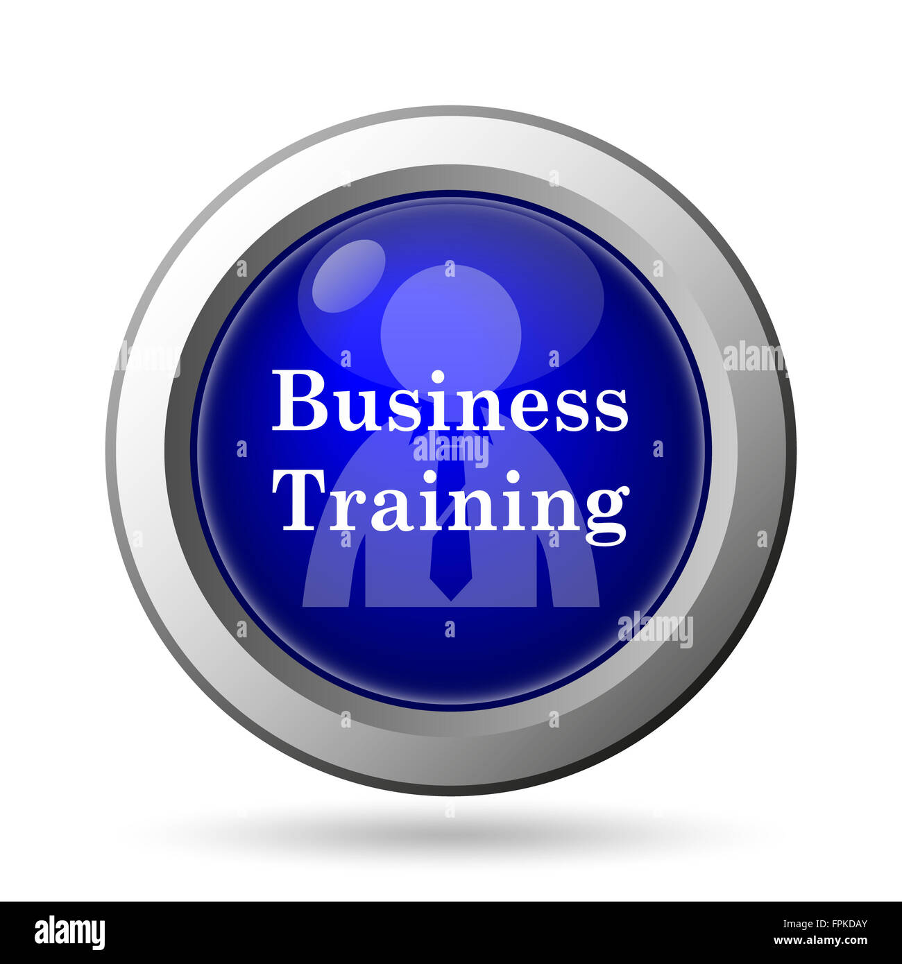 Business training icon Stock Photo - Alamy