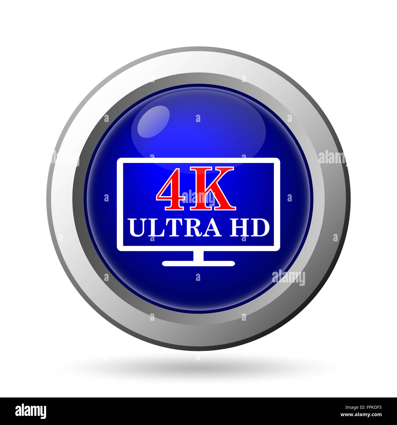 4K ultra HD icon Stock Photo - Alamy