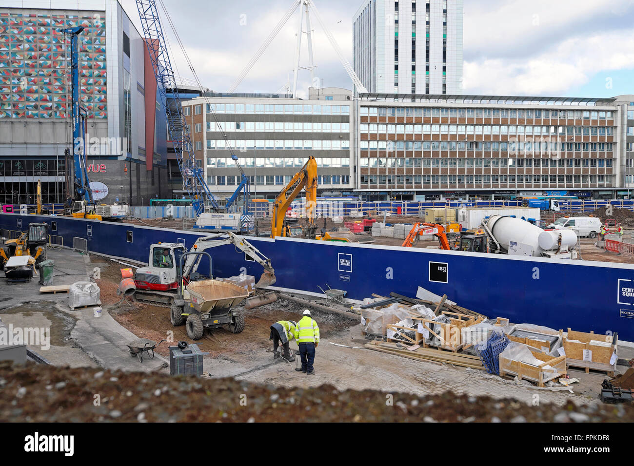 Central Square development in Cardiff City Centre, Wales UK KATHY ...