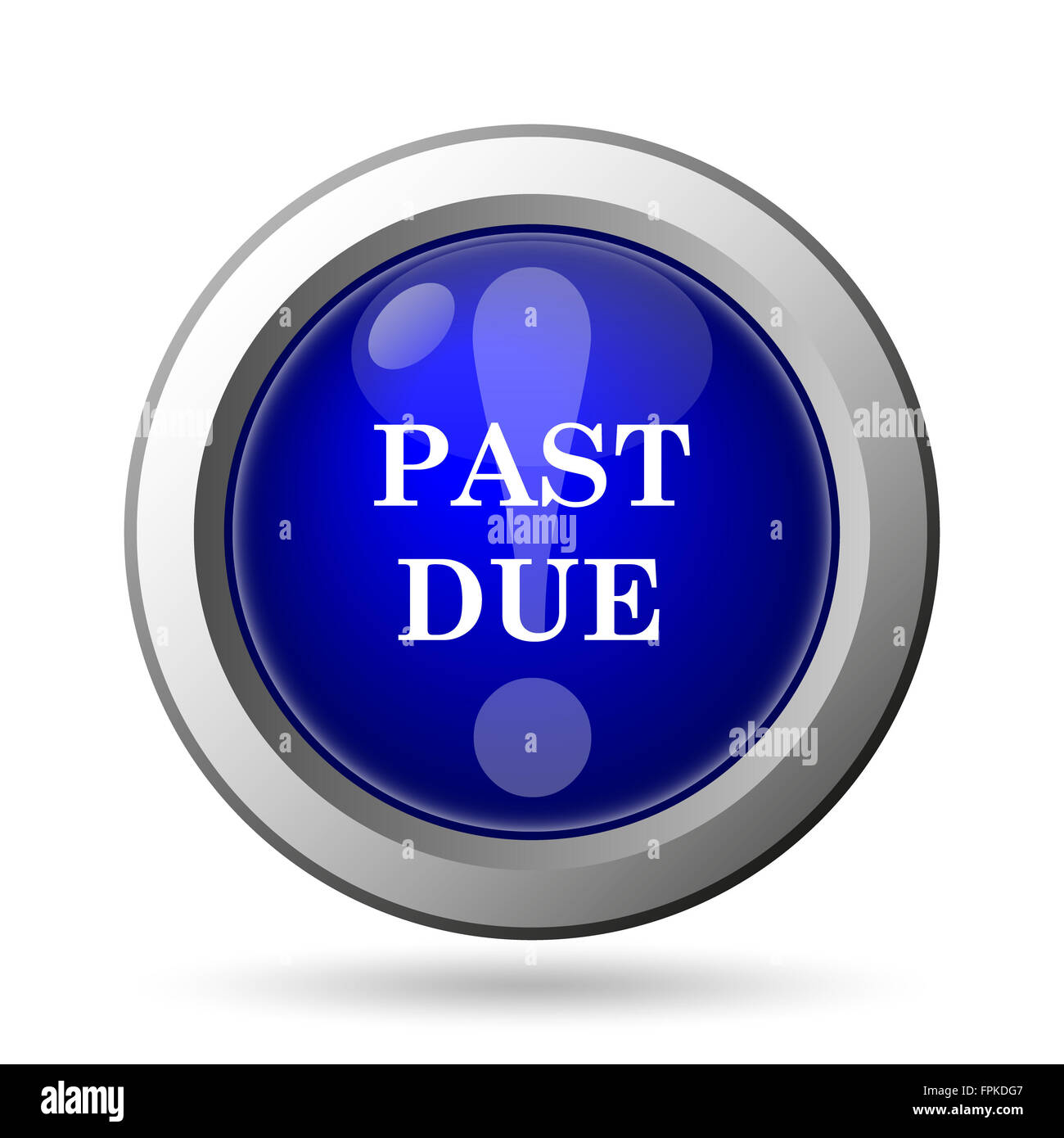 Past due icon Stock Photo - Alamy