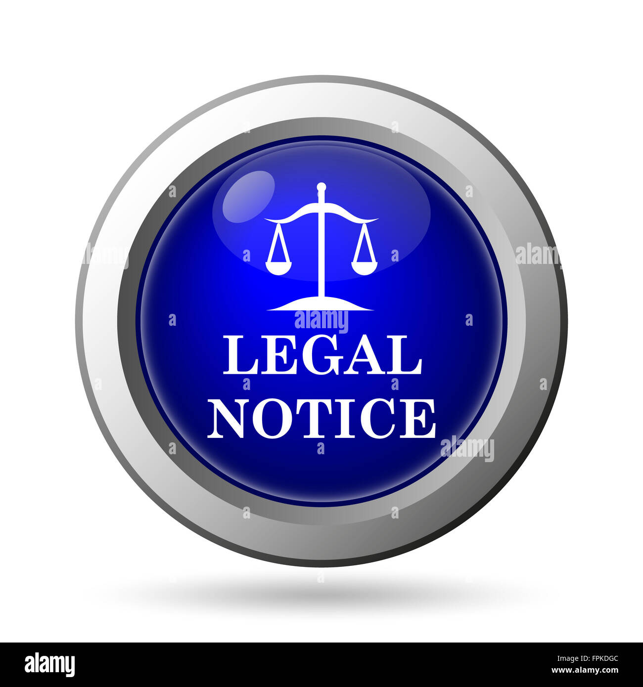 Legal notice icon Stock Photo - Alamy