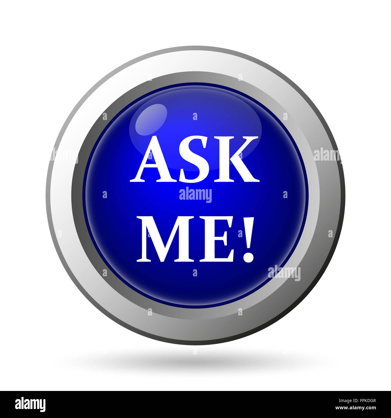 Ask me icon Stock Photo - Alamy