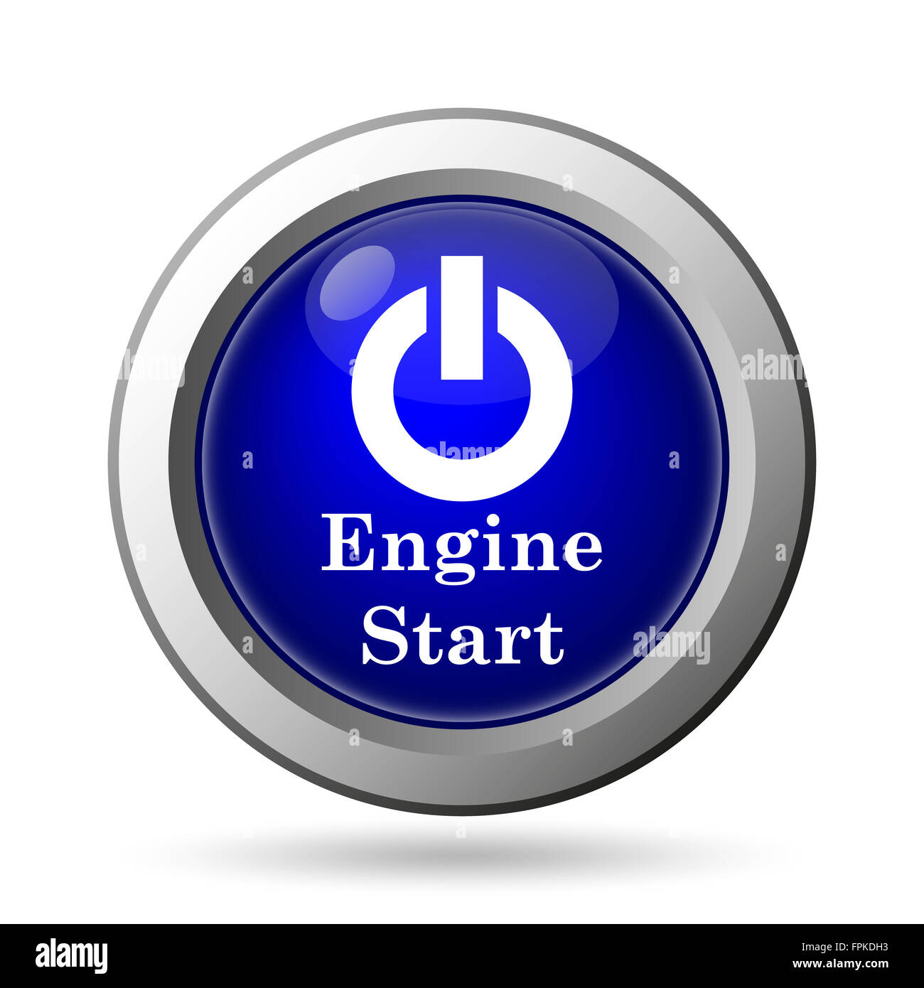 Engine start icon Stock Photo - Alamy