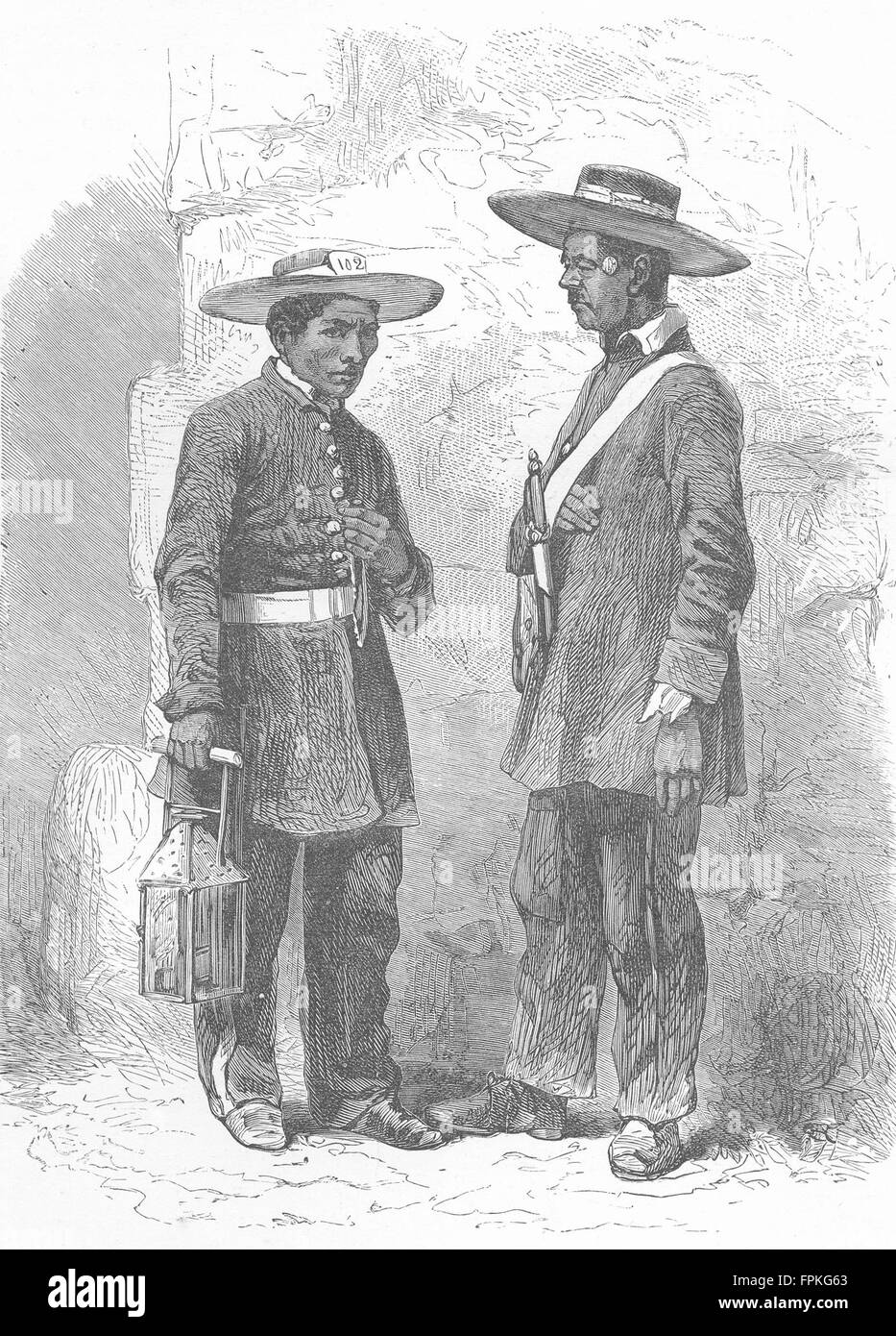 MEXICO: Serenos, antique print 1880 Stock Photo - Alamy