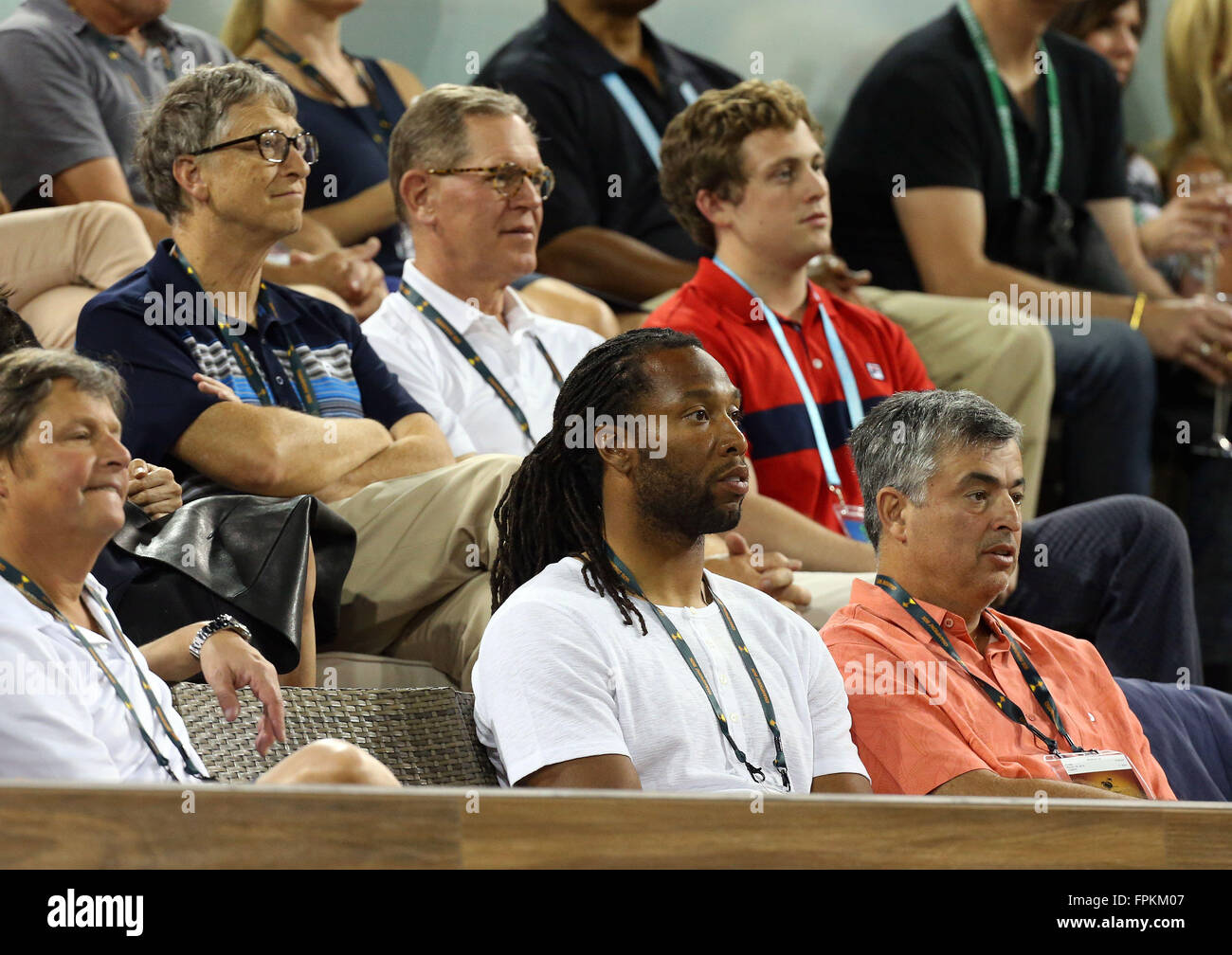 Indian Wells, California, USA. 18th Mar, 2016. Bill Gates and Larry ...