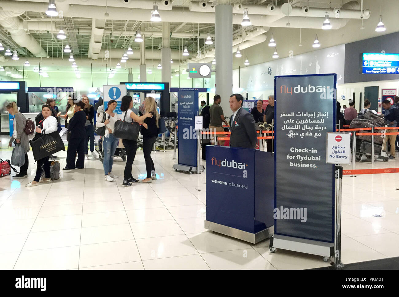 Dubai, United Arab Emirates (UAE). 19th Mar, 2016. The check-in desk of ...