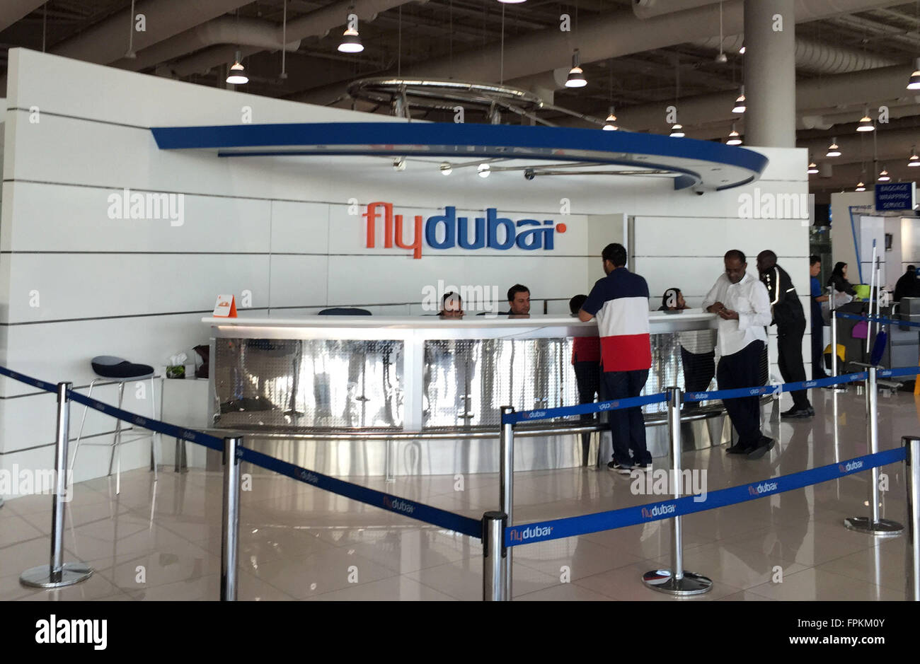 Dubai, United Arab Emirates (UAE). 19th Mar, 2016. An information desk ...