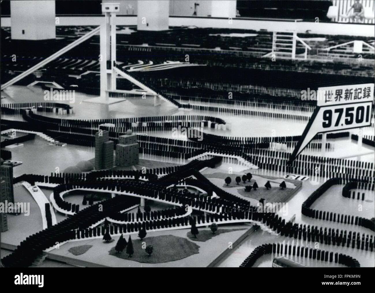 1974 - Domino stack The arrow with the number 97501 on the right side ...